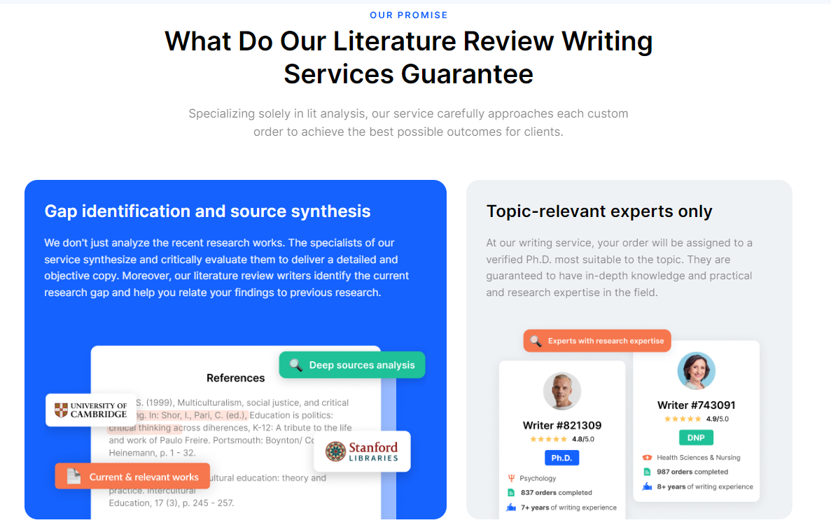 LiteratureReviewWritingService Review 2025 - Is It Legit | EssaysRescue
